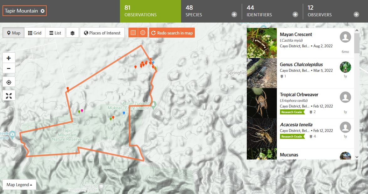Belize Tapir Mountain Nature Reserve Biodiversity and Management Plan